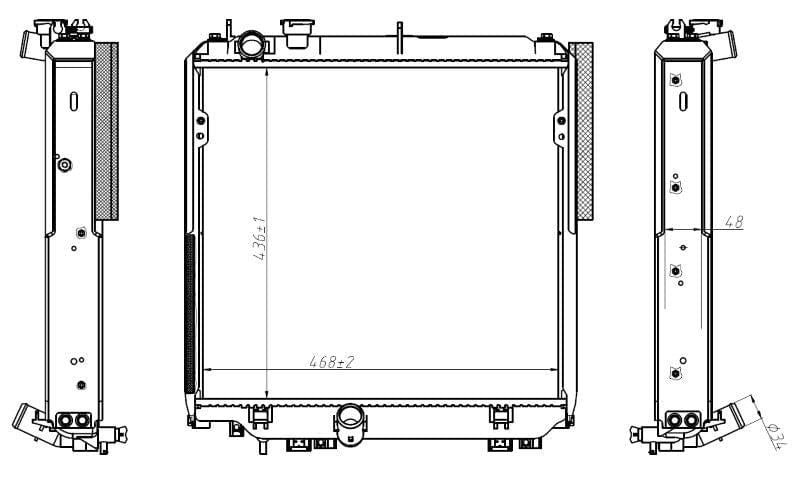 Radiator Toyota Dyna 5L 3.0L (NEPTUNE B4368002)