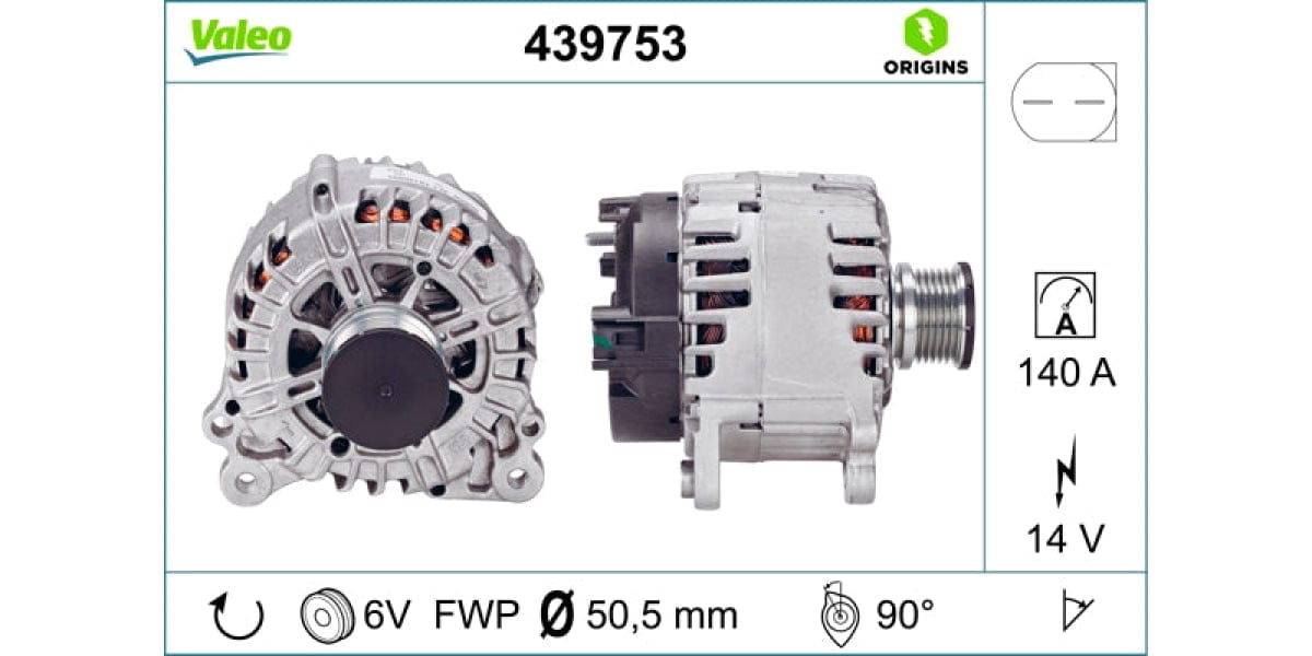Alternator Vw Amarok Crafter Cdba Cdca Ckub 2011- 12V ARROW 43975
