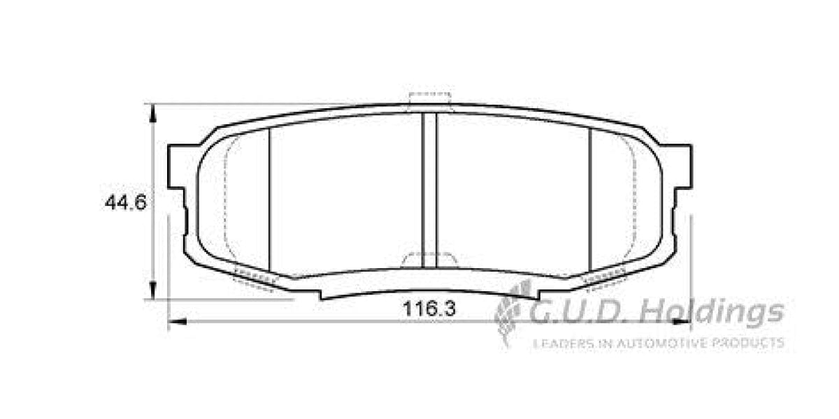 Brake Pads Rear Toyota Prado D4D 10 Landcruiser 70 76 79 200 07 D R546