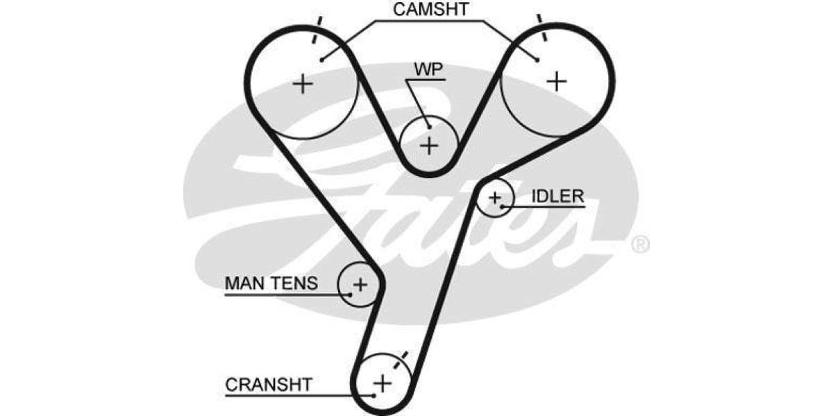 Timing Belt Mitsubishi Pajero 3 0 V 6G72 Gates Belt MIT187FSD Low